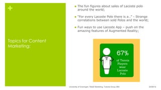 Lacoste - Case Study Report | PDF