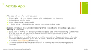 Lacoste - Case Study Report | PDF