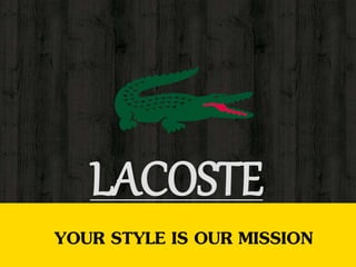 Lacoste PPT made by RAFAY | PPTX