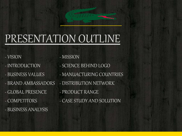 Lacoste PPT made by RAFAY | PPTX