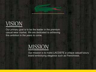 Lacoste PPT made by RAFAY | PPTX