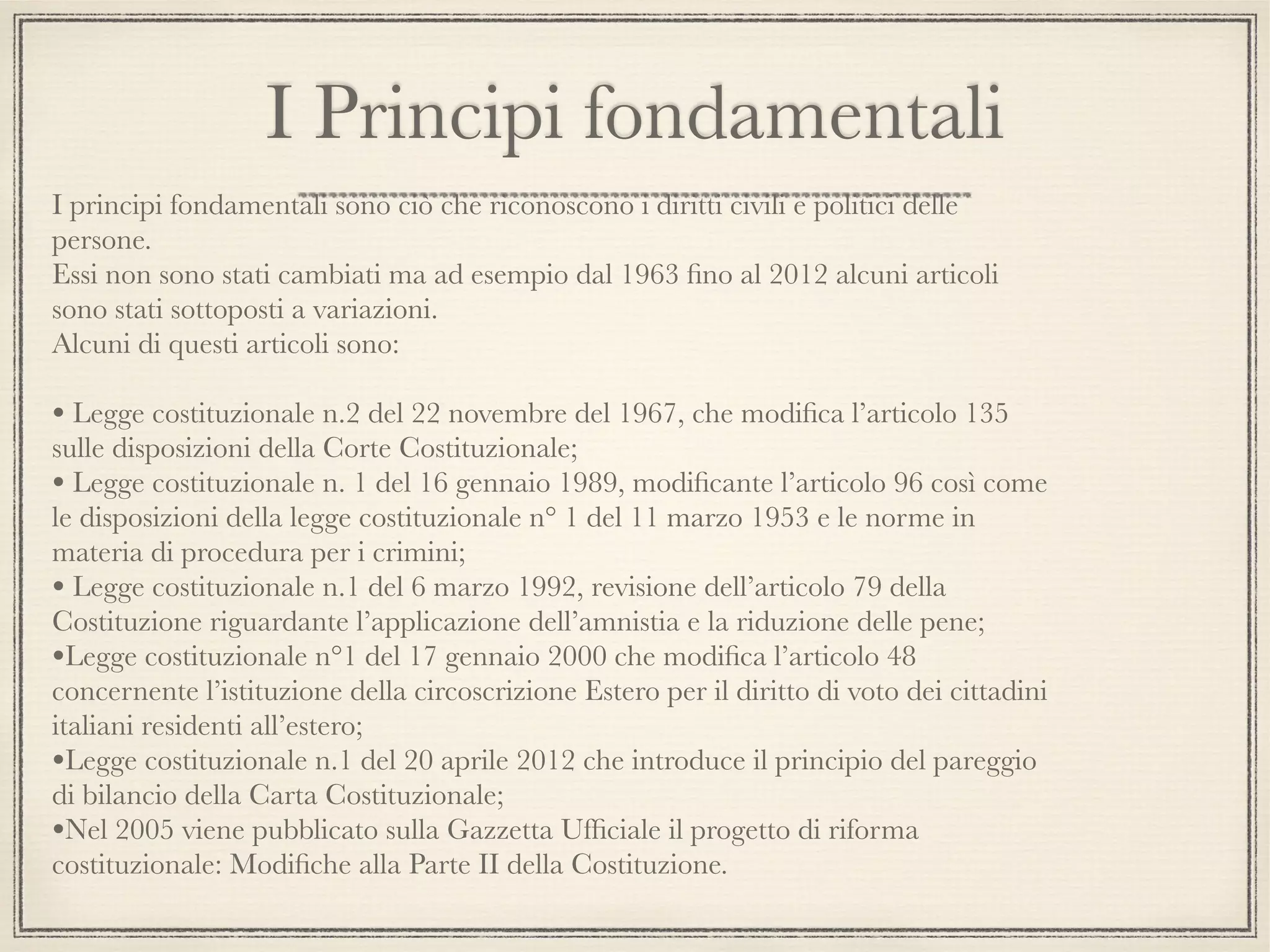 La Costituzione | PDF