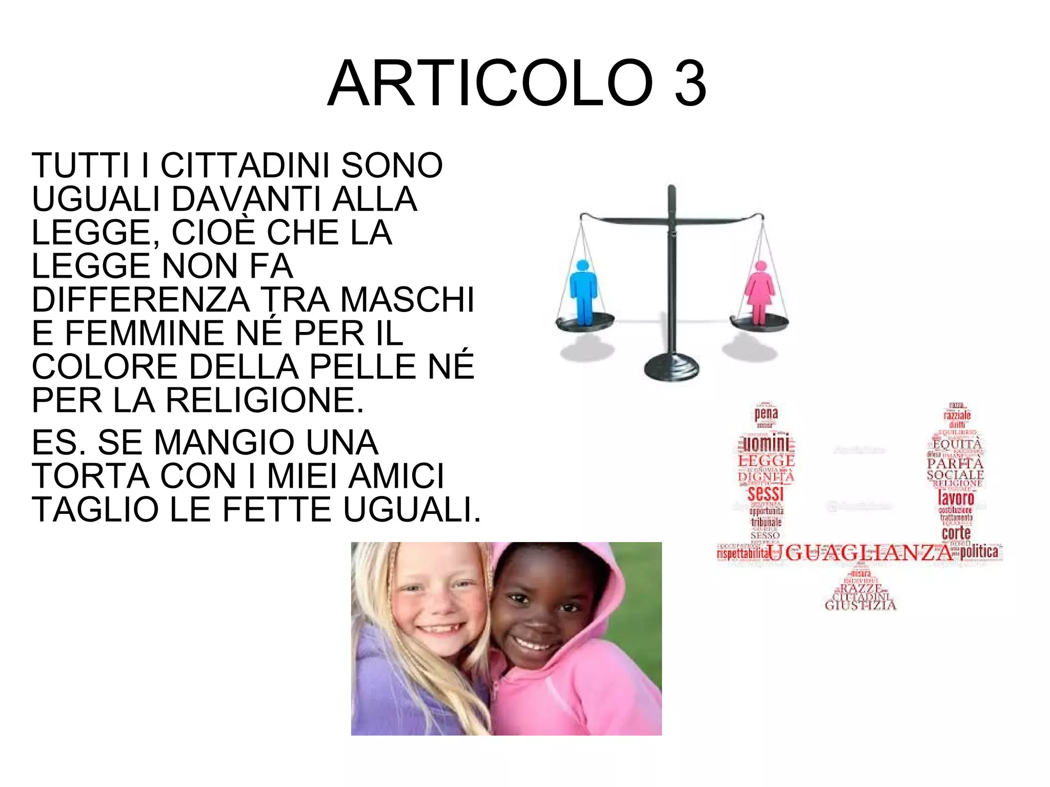 La Costituzione italiana - didattica differenziata | PPT