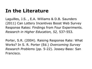 Reversing the Trend of Declining Survey Response Rates: Was it ...