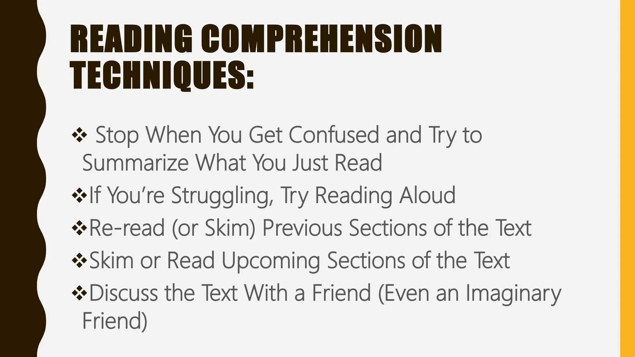 Developing skills of Reading Comprehension | PPT