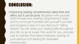 Developing skills of Reading Comprehension | PPT
