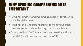 Developing skills of Reading Comprehension | PPT