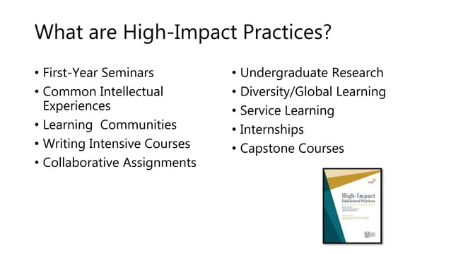 Libraries and Student Success: A Campus Collaboration with High Impact ...