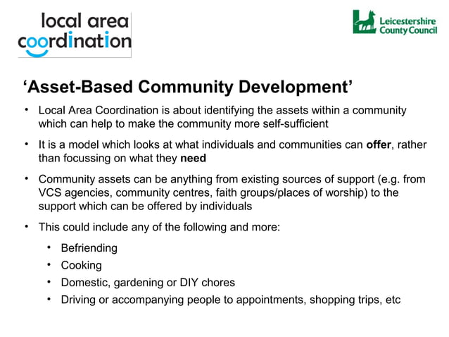 Local Area Co-ordination Presentation | PPT