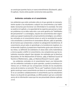 La creación de ambientes de aprendizaje en la escuela | PDF