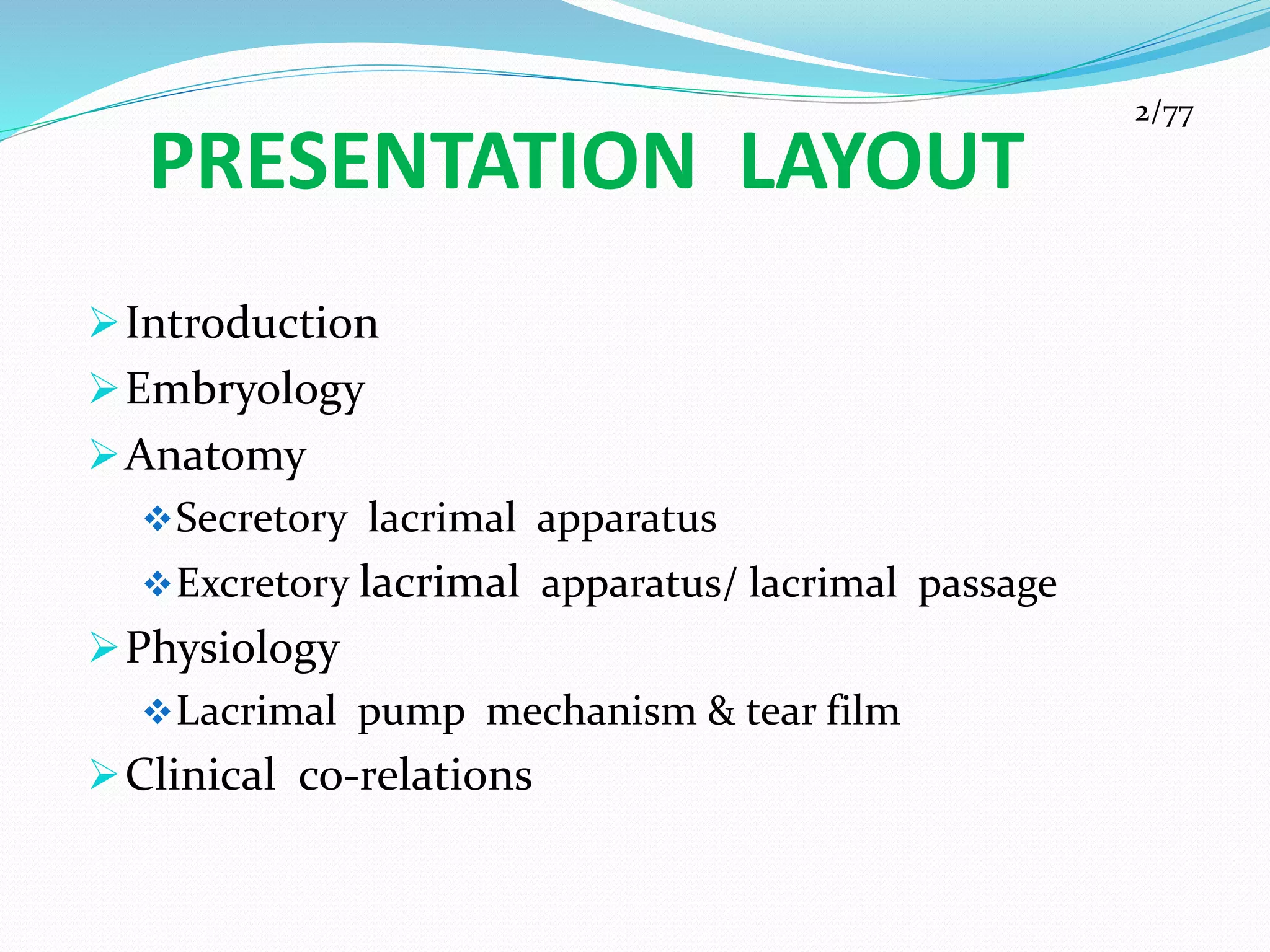 Lacrimal Apparatus: Different structure, Tear Film and Lacrimal Pump | PPTX