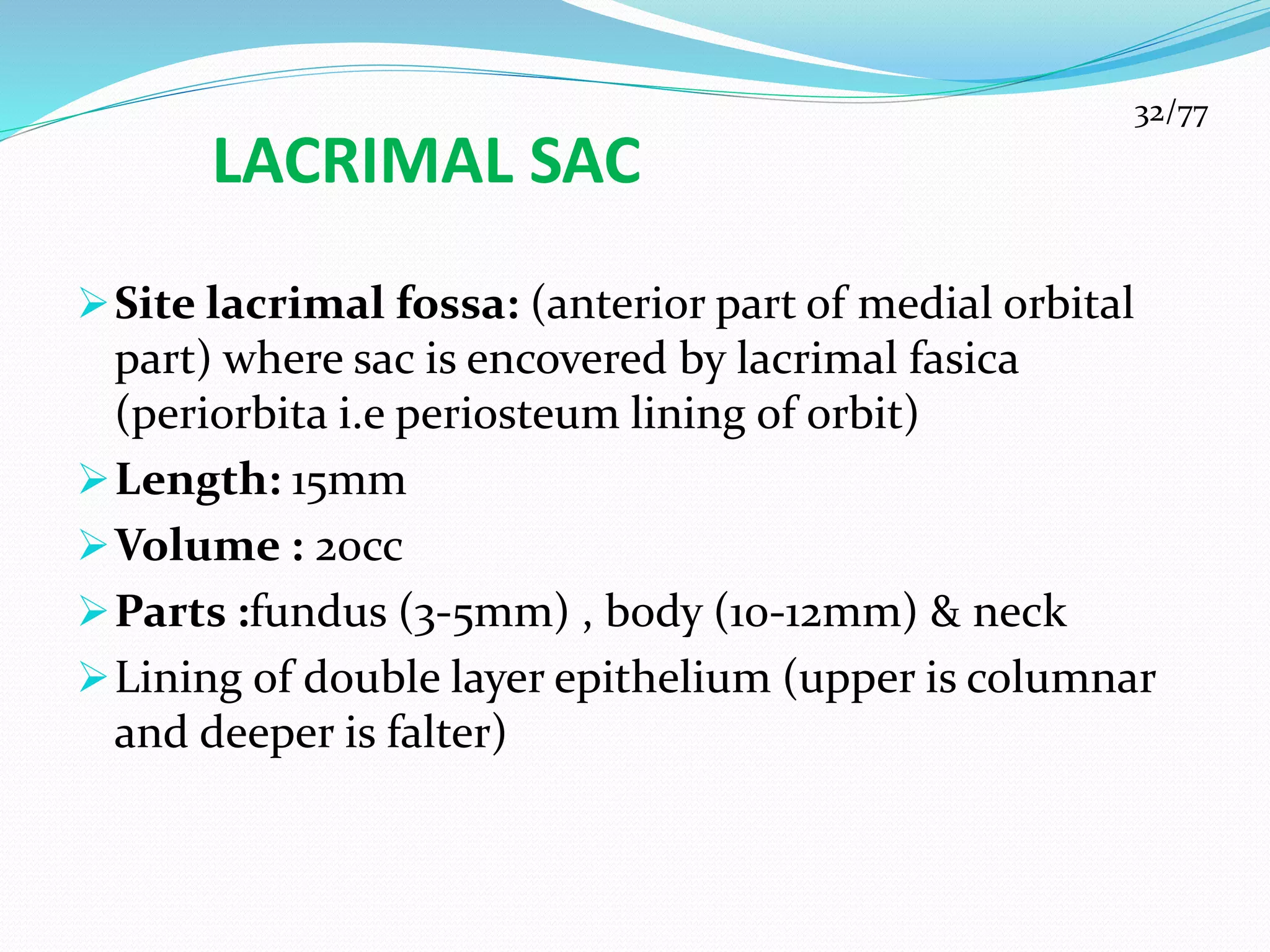 Lacrimal Apparatus: Different structure, Tear Film and Lacrimal Pump | PPTX