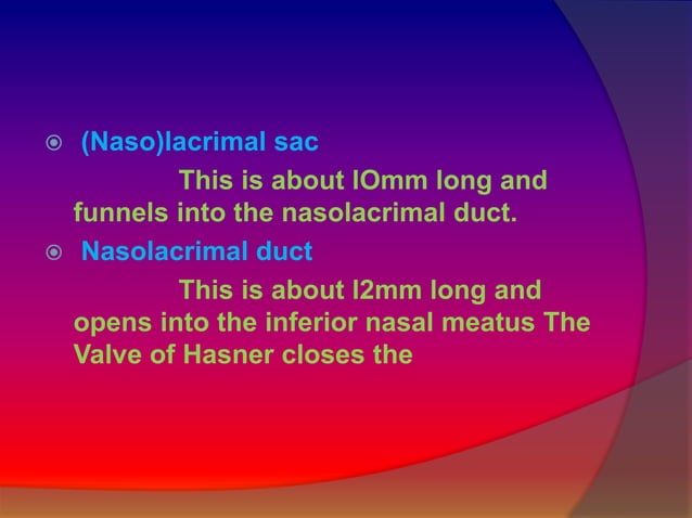 Lacrimal sac syringing | PPTX | Eye and Vision Conditions | Diseases ...