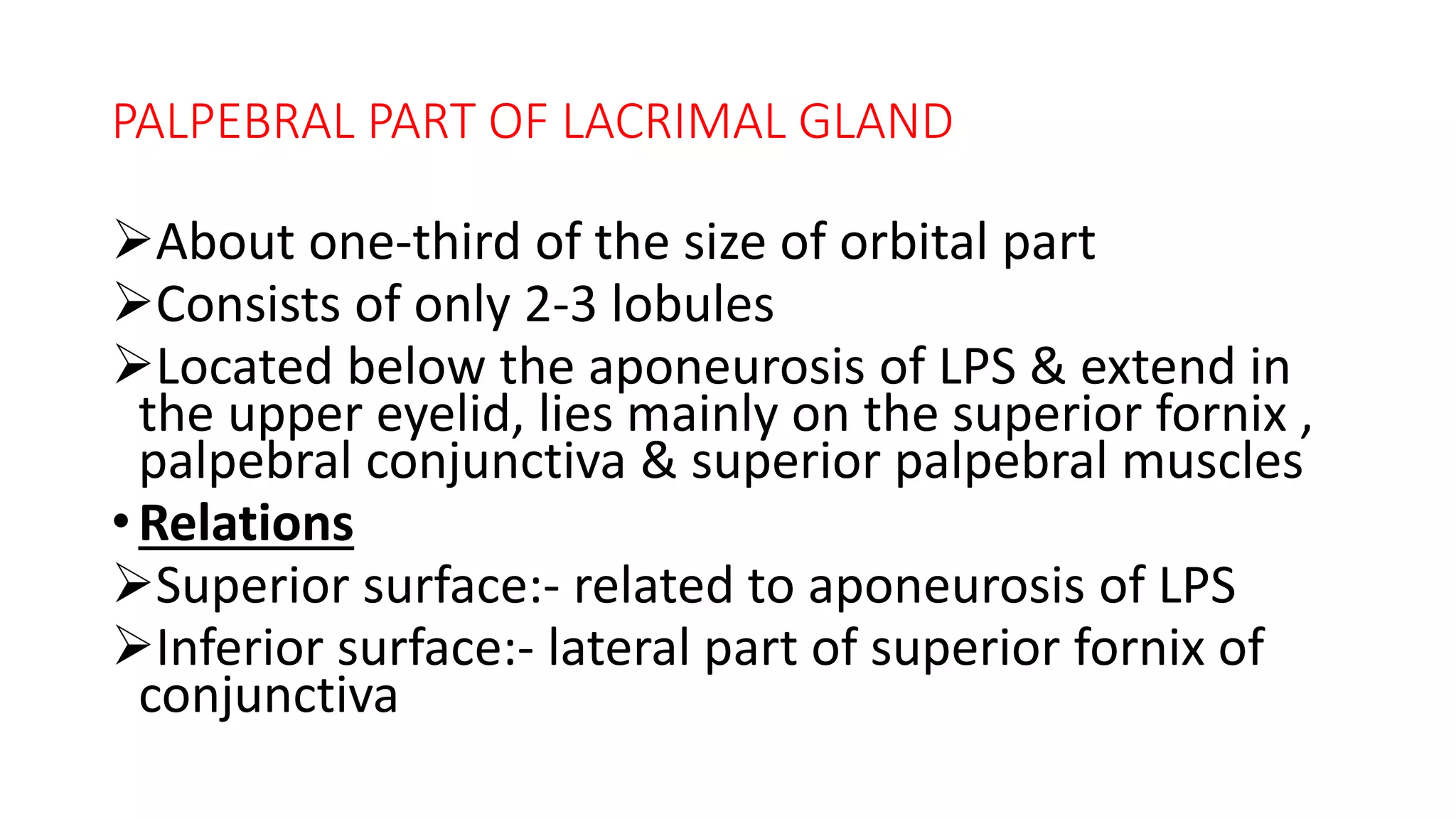 LACRIMAL APPARATUS- ANATOMY & PHYSIOLOGY | PPTX