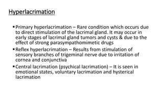 LACRIMAL APPARATUS- ANATOMY & PHYSIOLOGY | PPTX