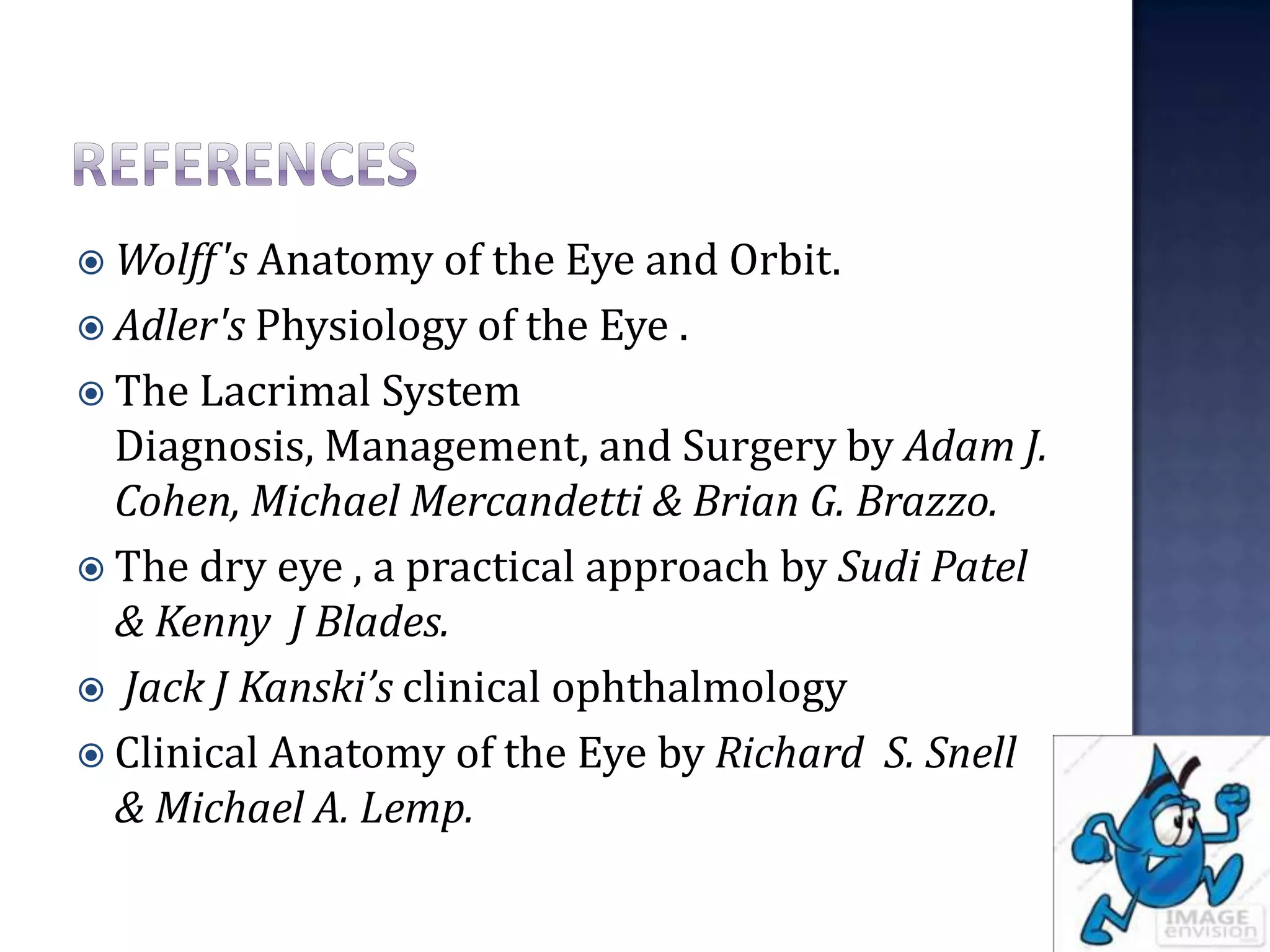 anatomy And Physiology of lacrimal secretions | PDF