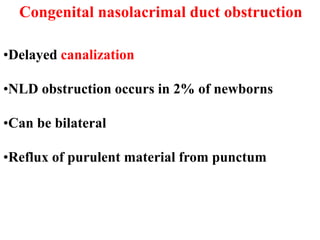 Lacrimal disorders | PPTX