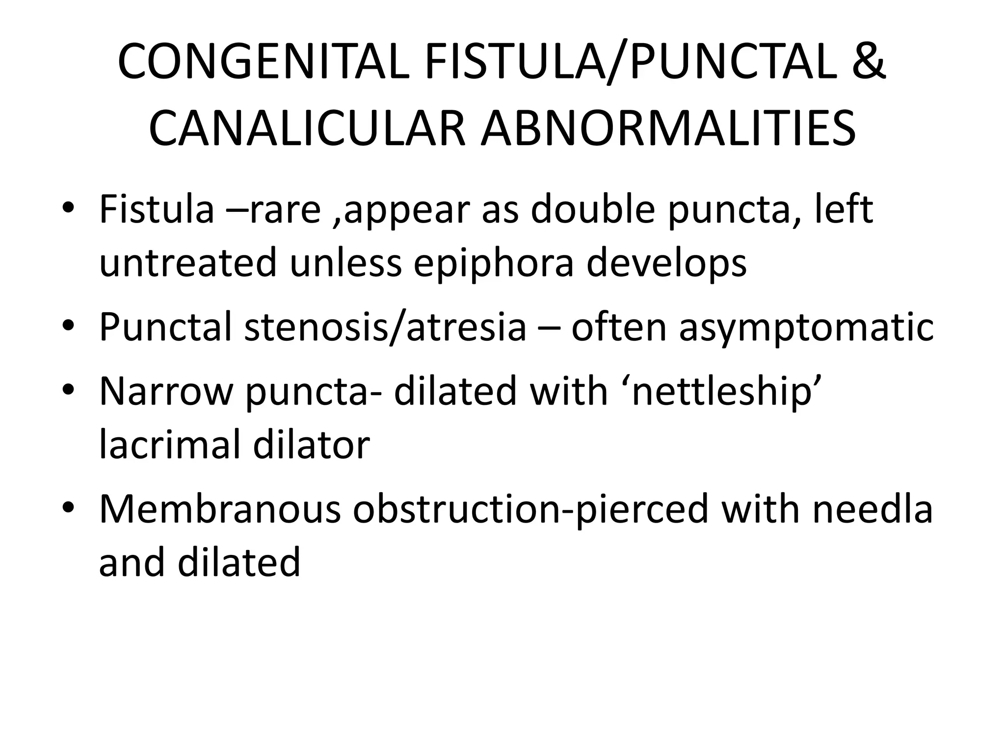 Lacrimal disorders in children | PPTX