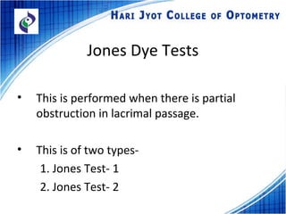 Lacrimal function test kapil | PPT
