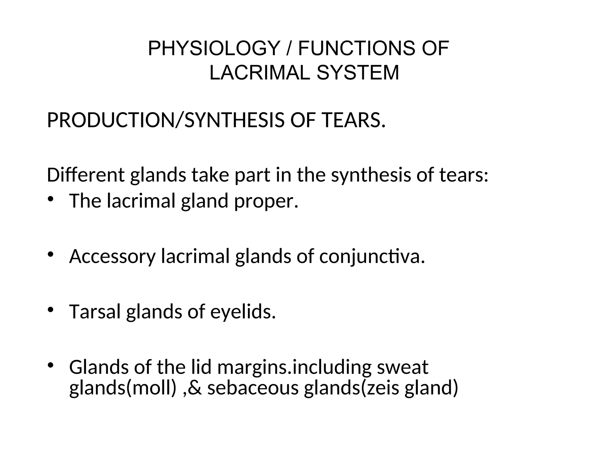 LACRIMAL SYSTEM.ppt....................... | PPT
