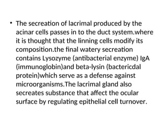LACRIMAL SYSTEM.ppt....................... | PPT