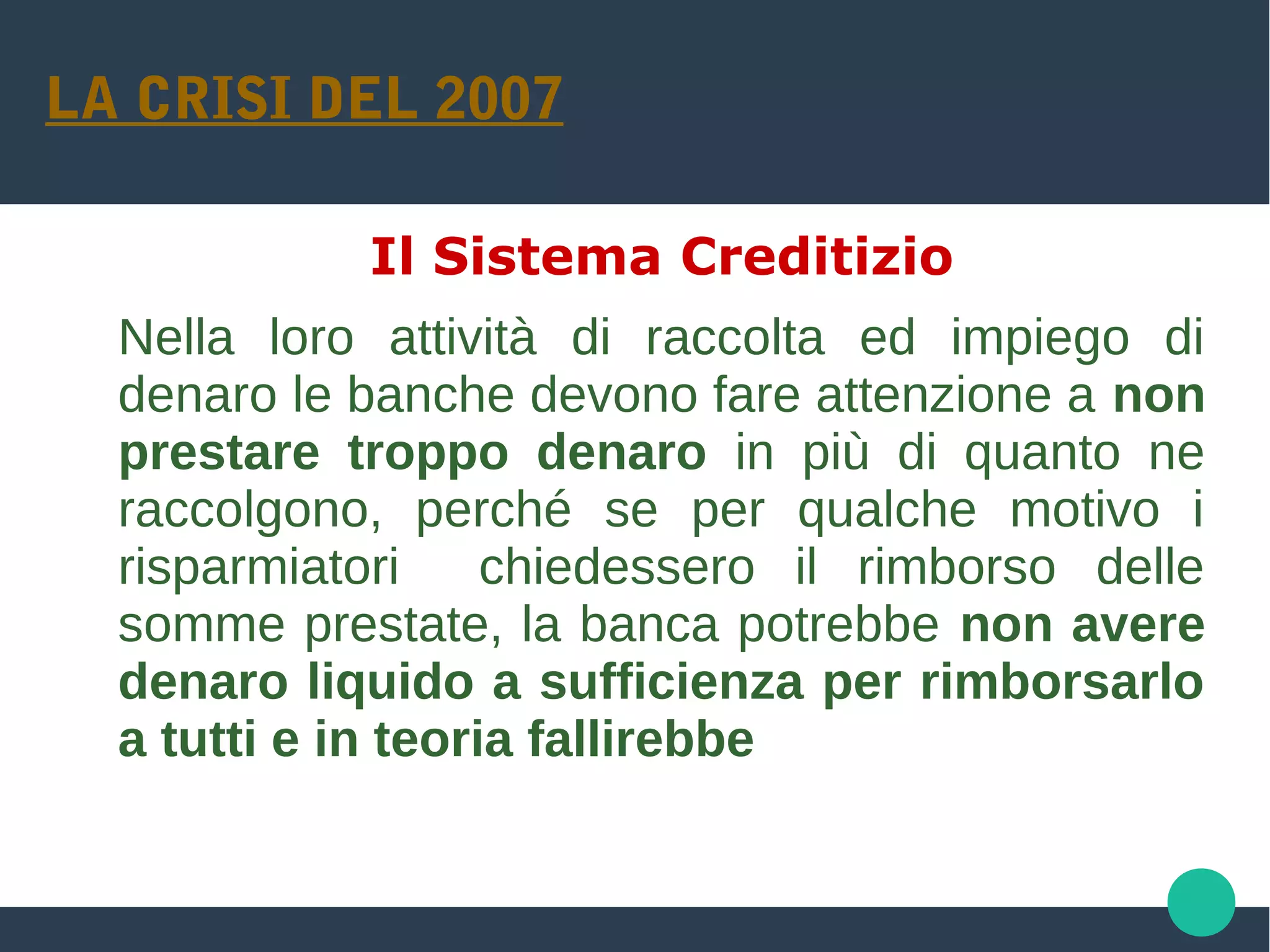 La Crisi del 2007 | ODP
