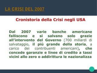 La Crisi del 2007 | ODP
