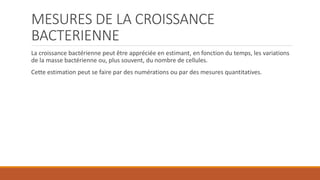 LA CROISSANCE BACTERIENNE.pptx