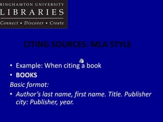 How to Create a Works Cited List In MLA Style | PPT