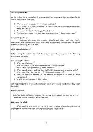 LAC Session Guide (Online) - Building Communicative Competence through ...