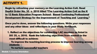 LAC Session on Modules 1 and 2.pptx