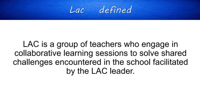 Learning Action Cell (LAC) basics | PPTX