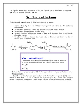 Lactam | DOCX