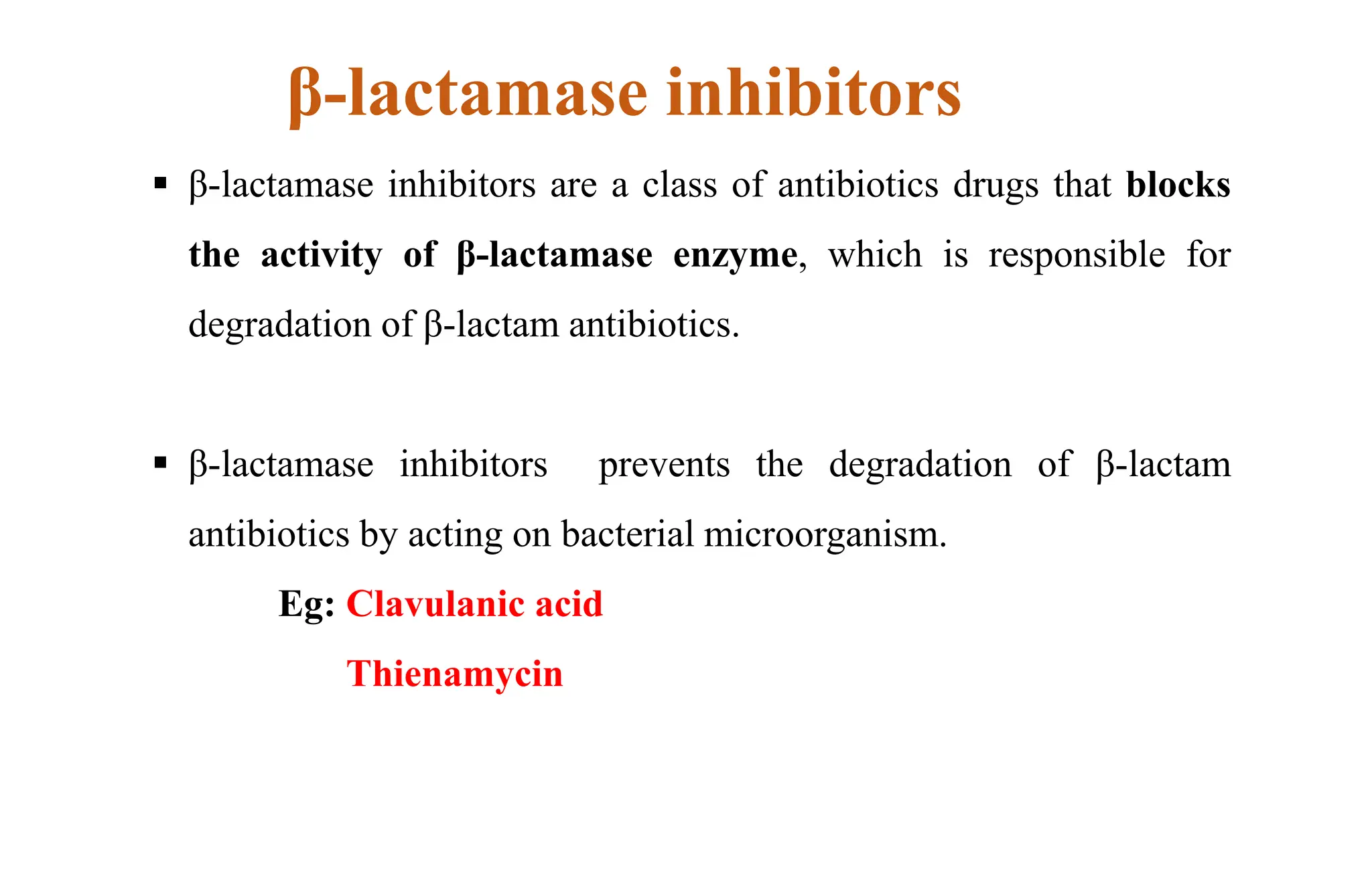 β-lactamase inhibitors.pptx | Chemistry | Science