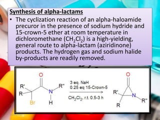 Lactam | PPTX | Chemistry | Science