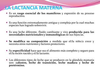 Lactancia materna | PPTX