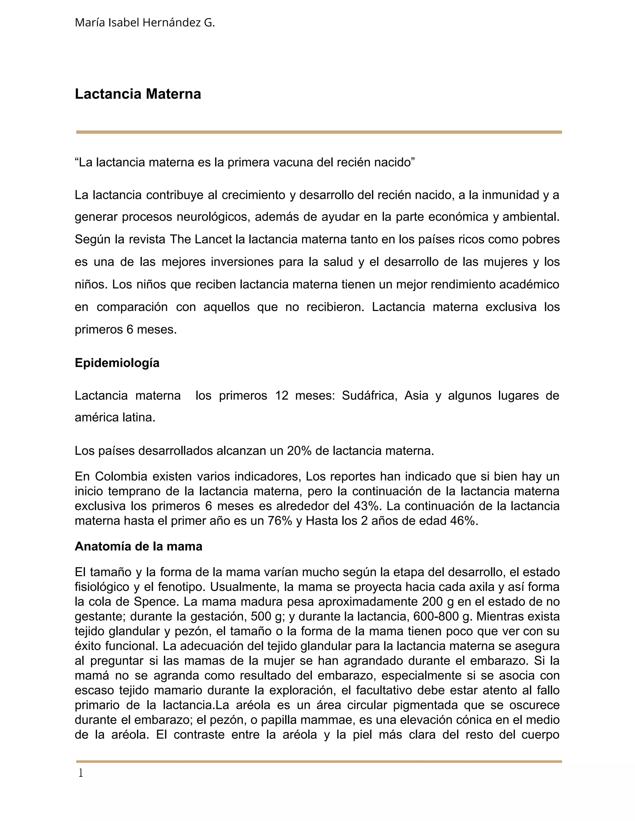 Lactancia materna | PDF