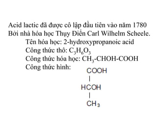 LACTATE MÁU - BS Nguyễn Minh Tiến.ppt