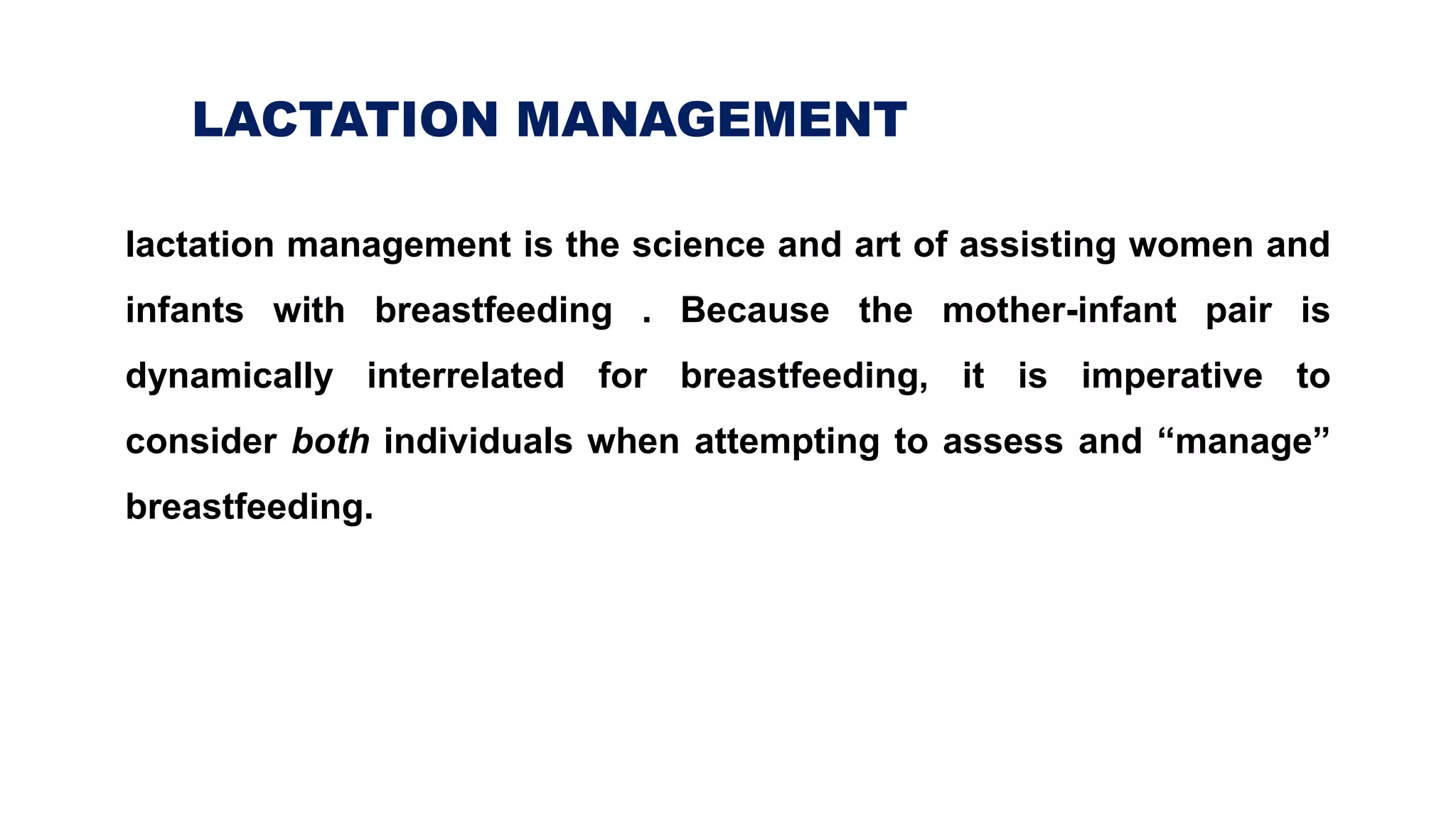 Lactation management | PPTX