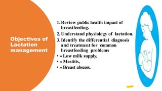 Lactation management | PPTX