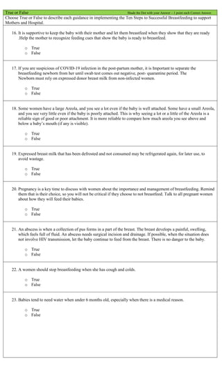 lactation PRE TEST.docx