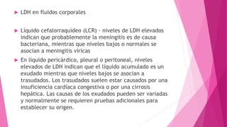 Lactato Deshidrogenasa | PPTX