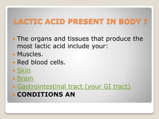 lactic acid.pptx | Chemistry | Science