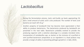 Lactic acid bacteria in food industry | PPTX | Chemistry | Science