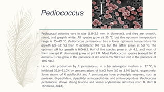 Lactic acid bacteria in food industry | PPTX | Chemistry | Science