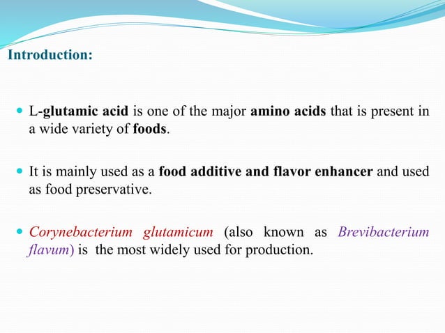 Lactic Acid Cheese Glutamic Production Ppt