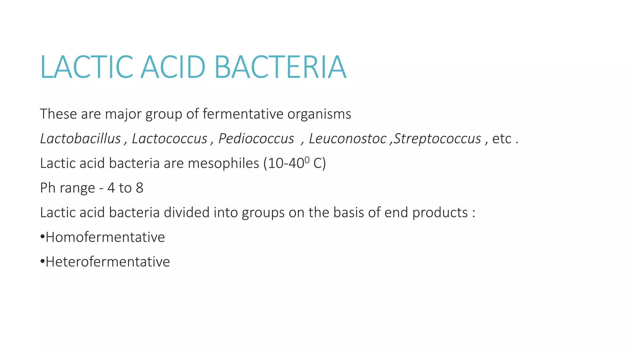 Lactic acid fermented foods | PPTX