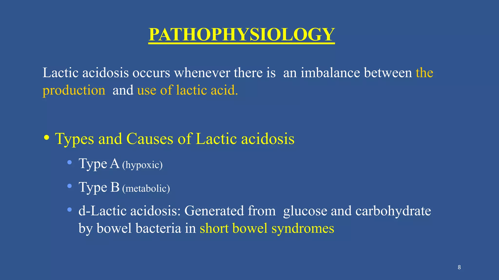 Lactic acidosis | PPTX