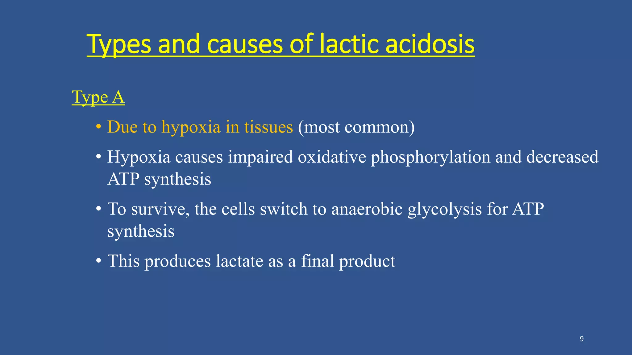 Lactic acidosis | PPTX