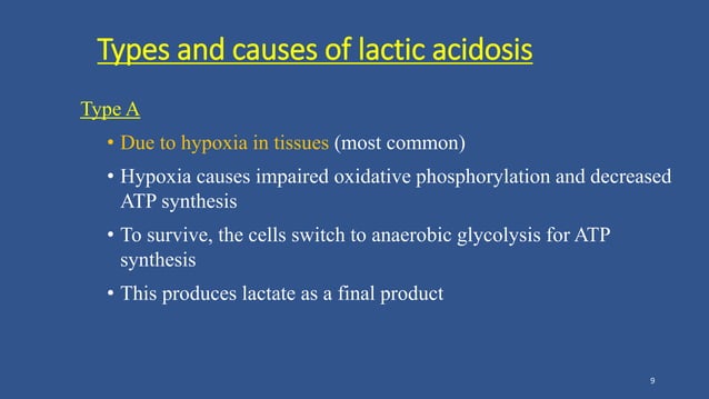Lactic acidosis | PPTX